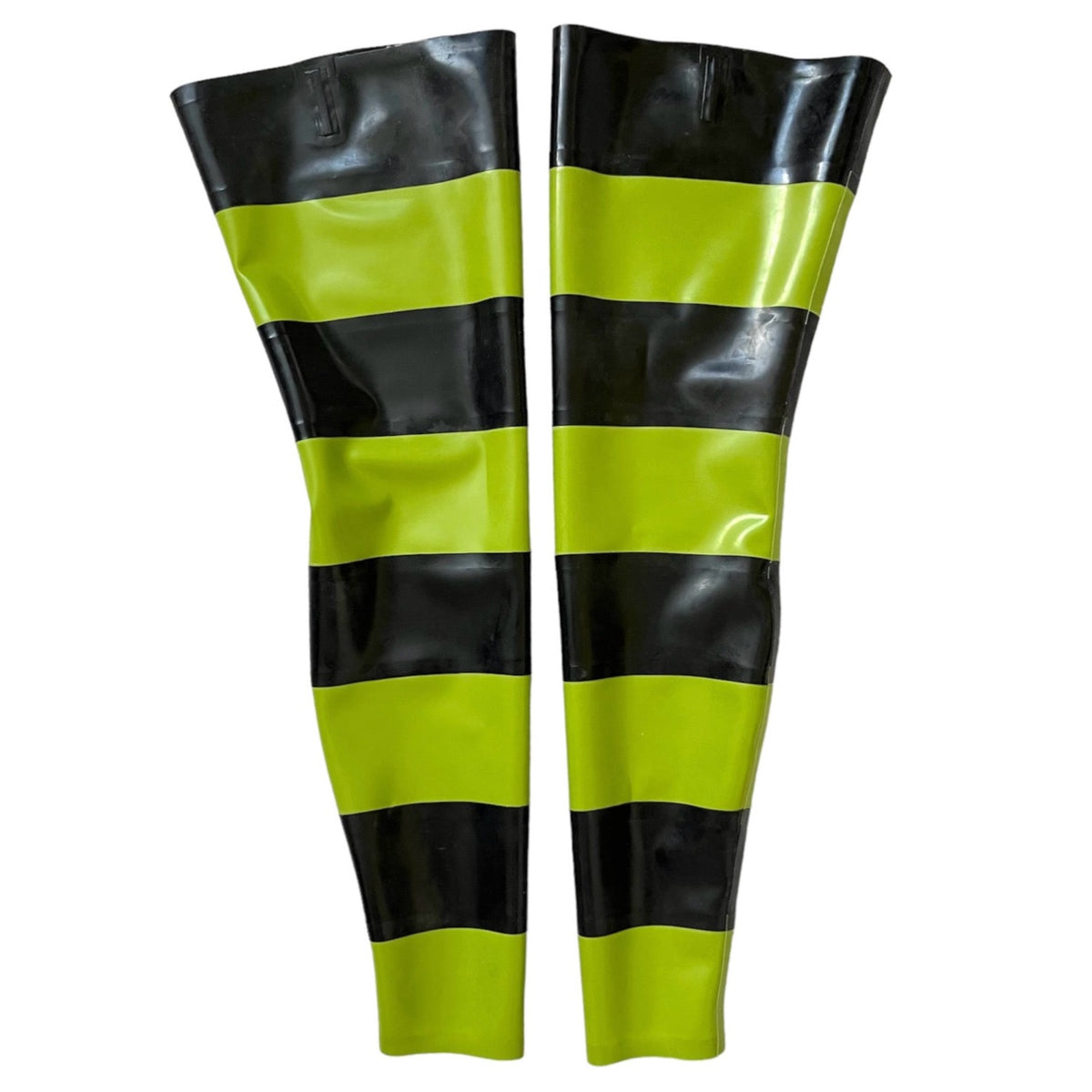 Latex Striped Footless Stockings – Black Sheep Latex